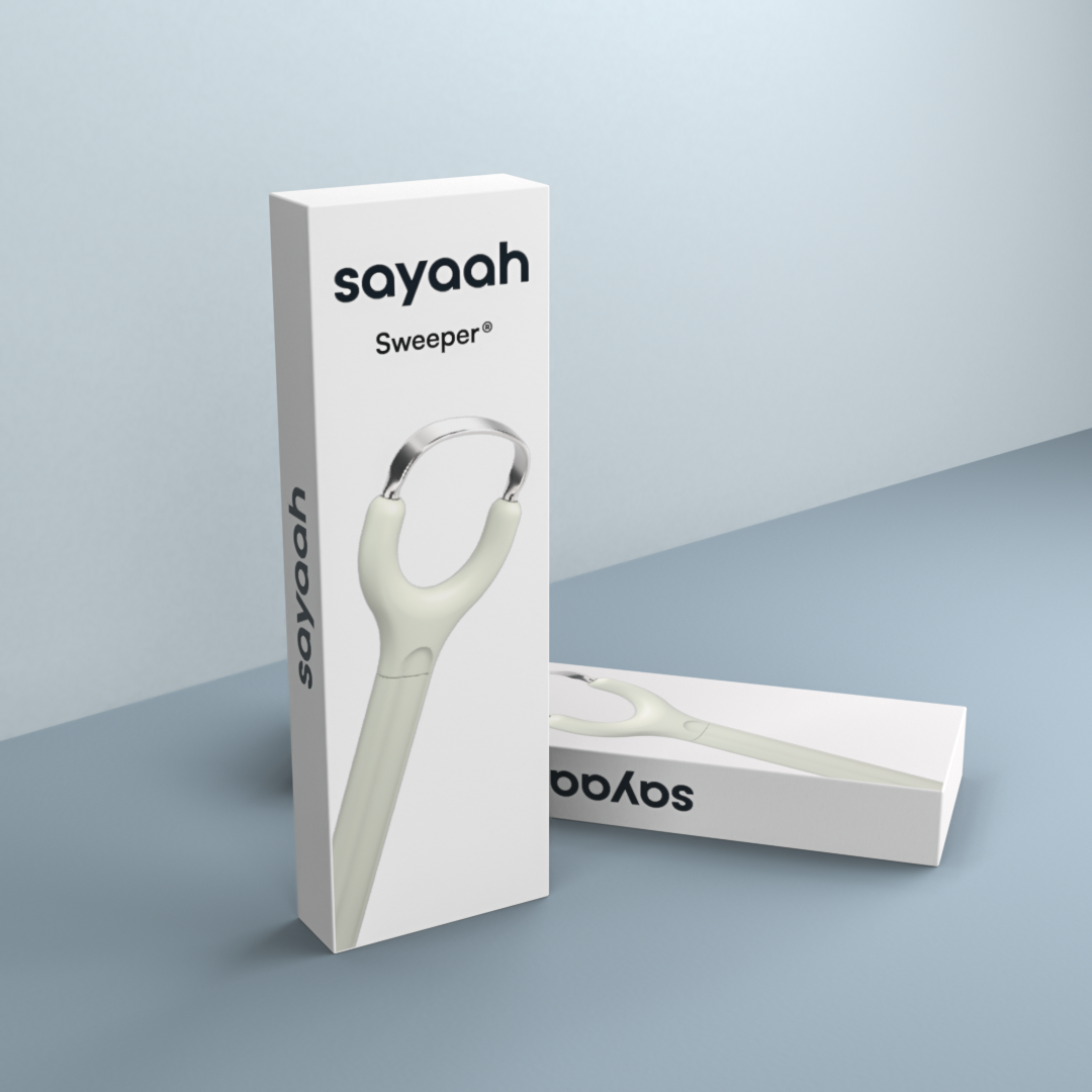 Sweeper® | The Modern Tongue Scraper – Sayaah | Oral Health Co